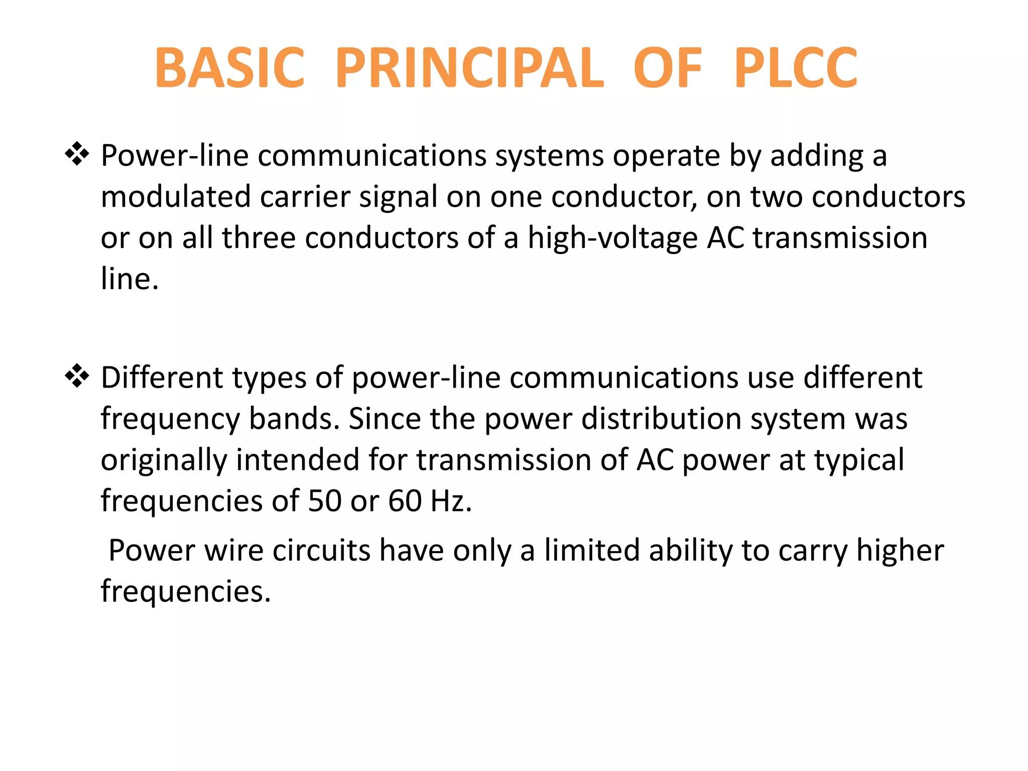 POWER LINE CARRIER COMMUNICATION | PPSX