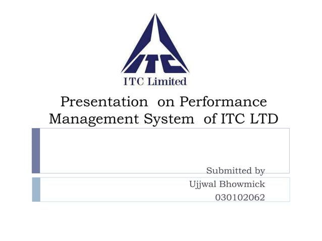 Presentation on pms ITC | PPTX