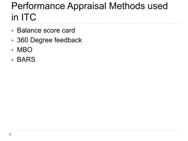 Presentation on pms ITC | PPTX