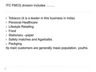 Presentation on pms ITC | PPTX