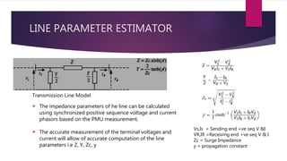 Summary Presentation on PMU Based Transmission Line Protection Scheme | PPTX