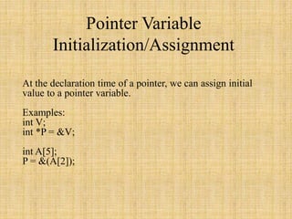Presentation on pointers | PPT