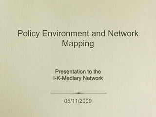 Presentation On Policy Mapping | PPTX