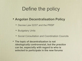 Presentation On Policy Mapping | PPTX