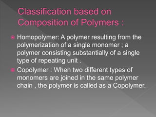 Presentation on polymers | PPTX | Chemistry | Science