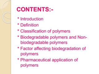 Polymers | PPT