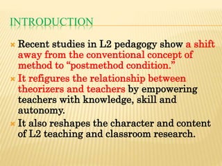 Presentation on post methodology | PPTX
