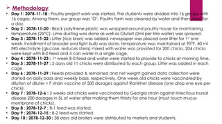Detailed Poultry Production and Feeding Records. | PPTX