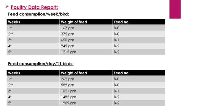 Detailed Poultry Production and Feeding Records. | PPTX | Veterinary ...