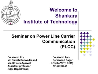 Presentation on power line career communication by ramanand sagar | PPT