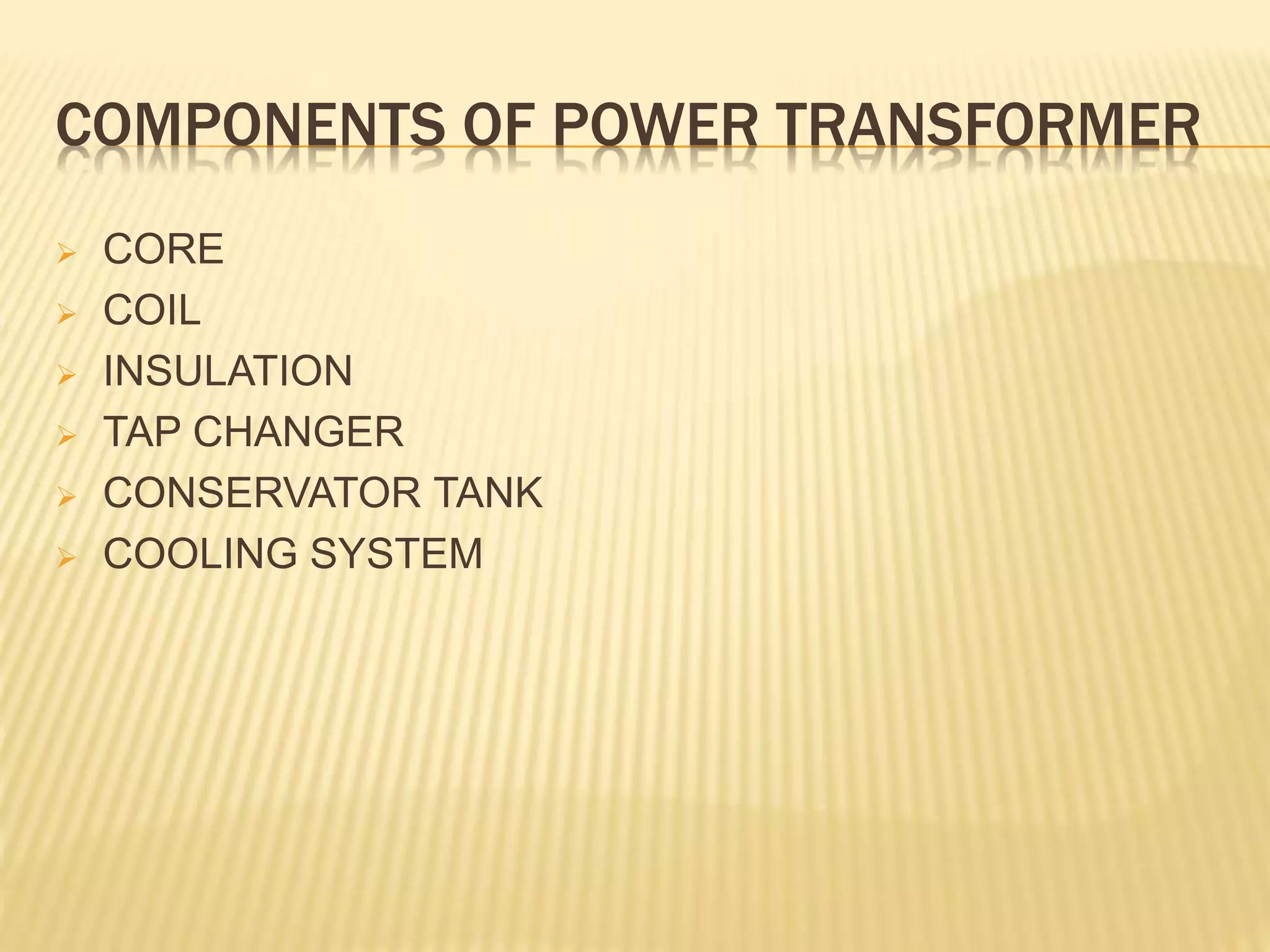 Presentation on Power Transformer | PPTX