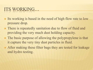 Presentation on pp cartridge housing filter | PPTX