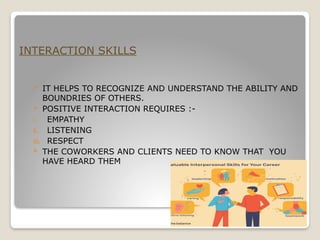 PRESENTATION ON people's skill.An approach in workplace | PPT