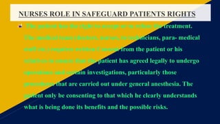 PRESENTATION ON Patients right and responsibilities | PPTX