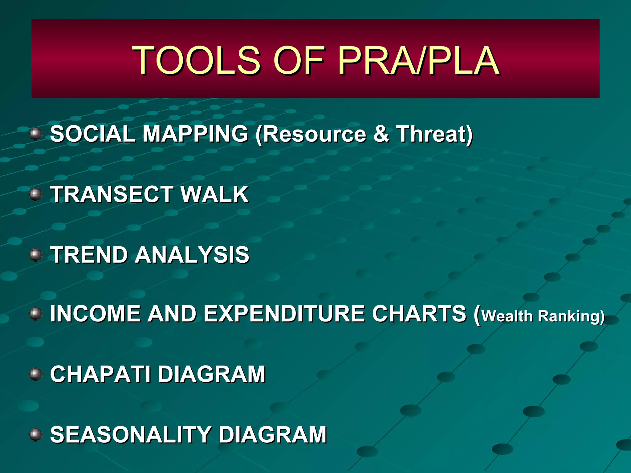 Presentation on PRA & PLA Process | PPT