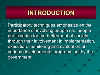 Presentation on PRA & PLA Process | PPT