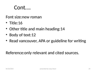 Presentation on preparation of report.pptx