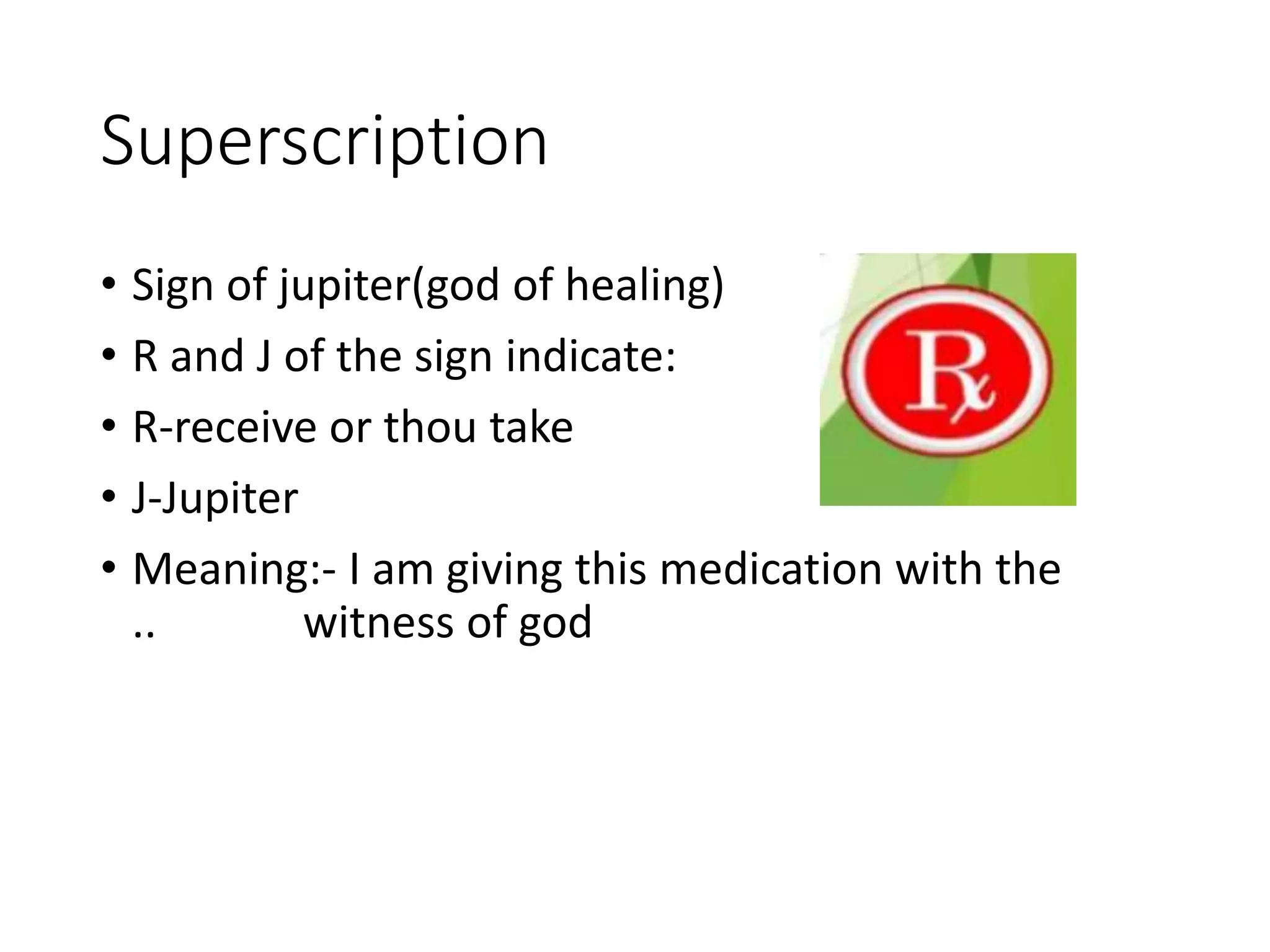 prescription, its types and importance | PPTX