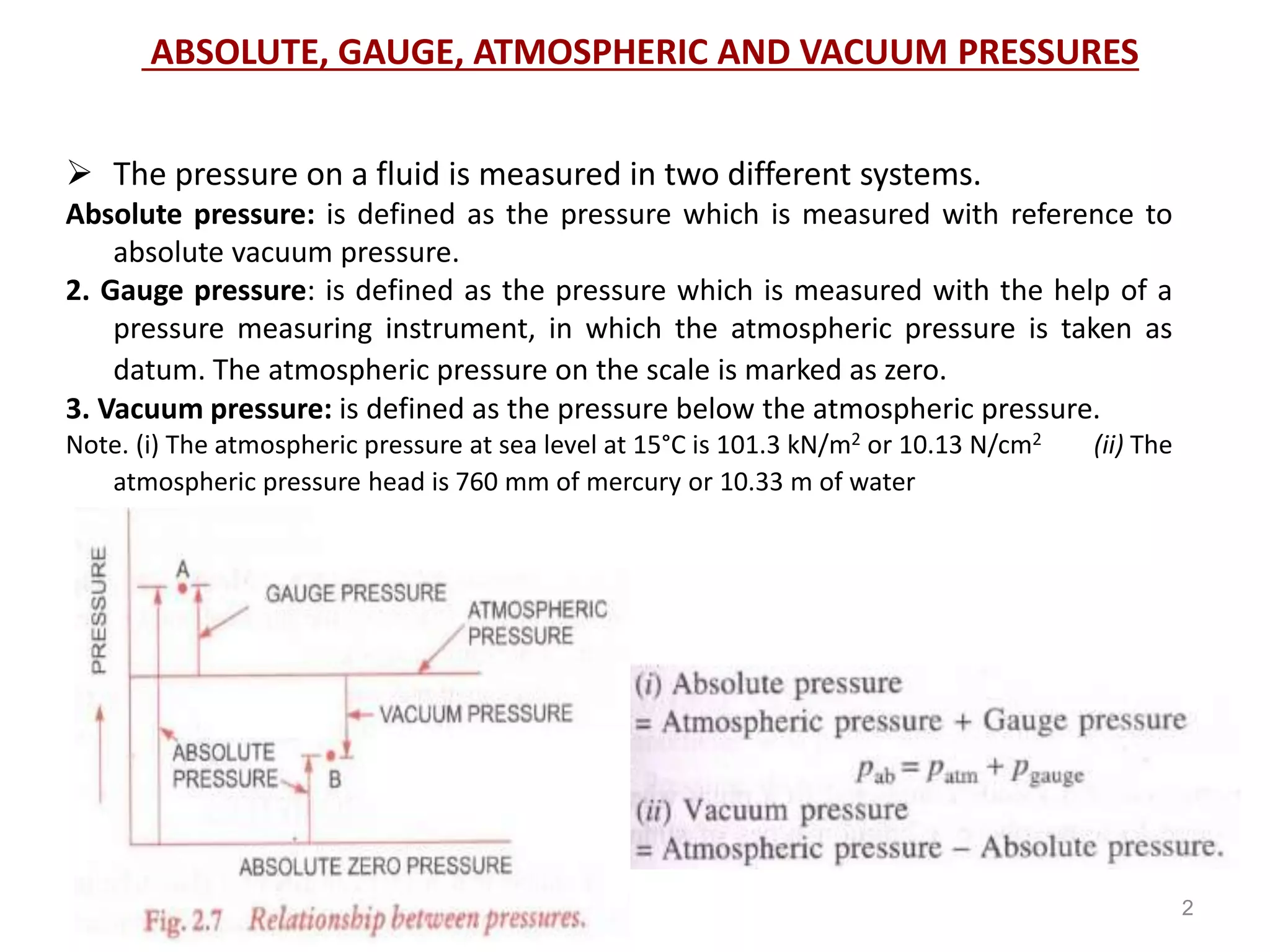 Presentation on “pressure, manometers,bourdon gauges and load cells | PPTX