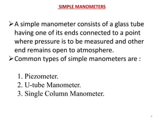 Presentation on “pressure, manometers,bourdon gauges and load cells | PPTX