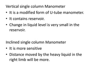 Presentation on “pressure, manometers,bourdon gauges and load cells | PPTX