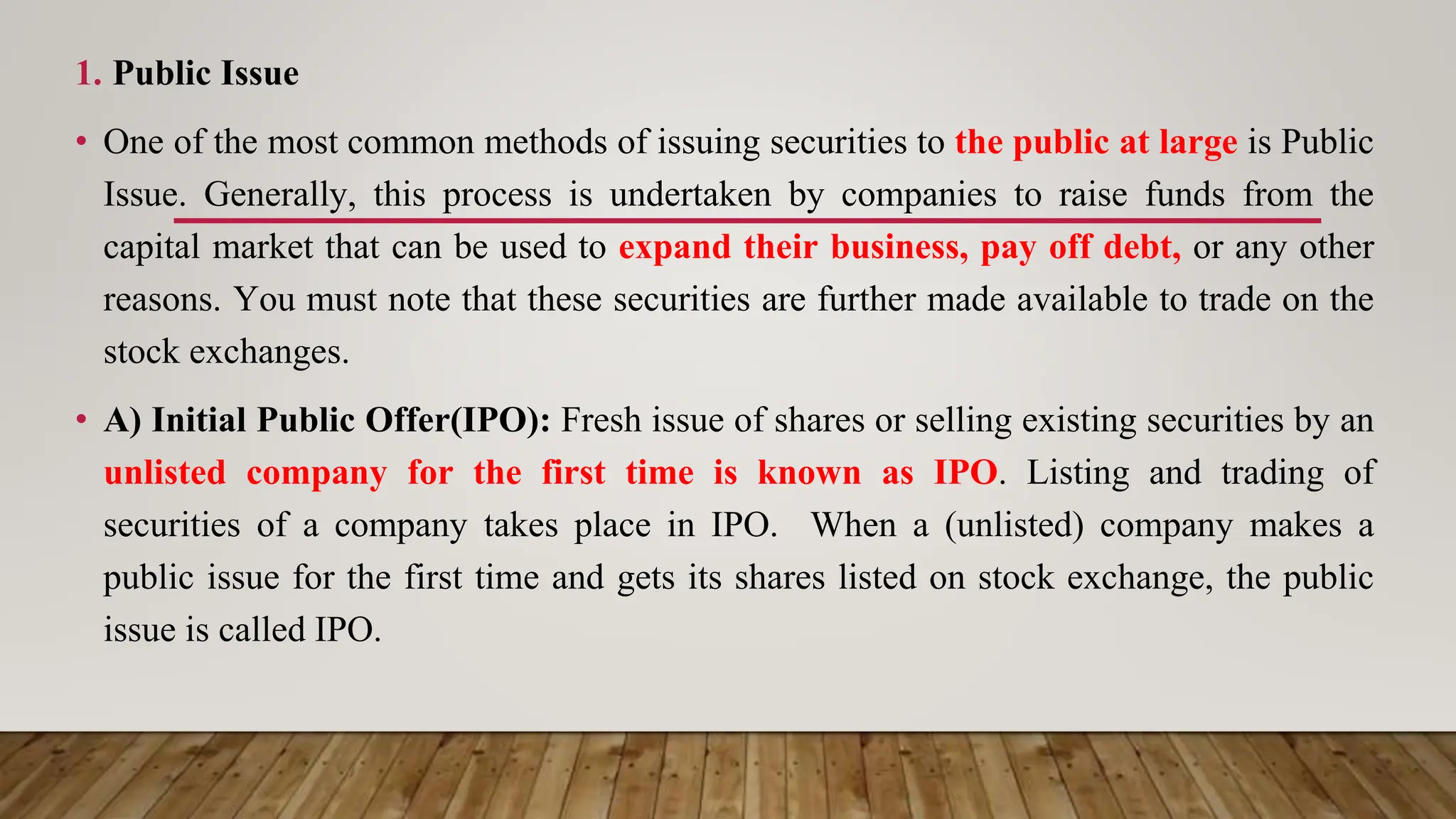 Presentation on Primary market, Methods of raising funds in new issue ...