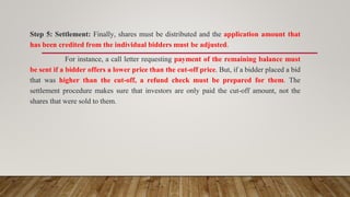 Presentation on Primary market, Methods of raising funds in new issue ...