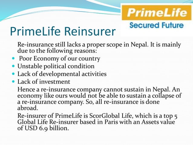 Presentation on Prime Life Insurance | PPTX