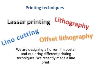 Presentation on print types | PPTX | Drawing and Sketching | Arts and ...