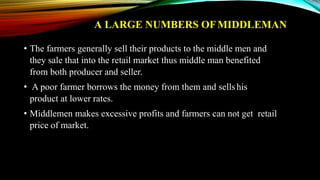 Presentation on problem and solution of agricultural marketing. | PPTX