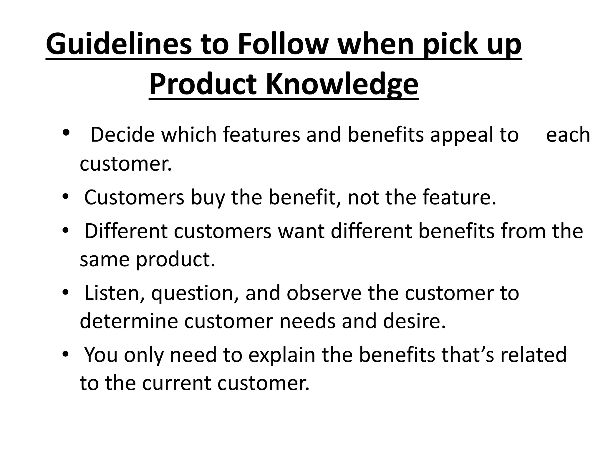 Presentation on product knowledge | PPTX
