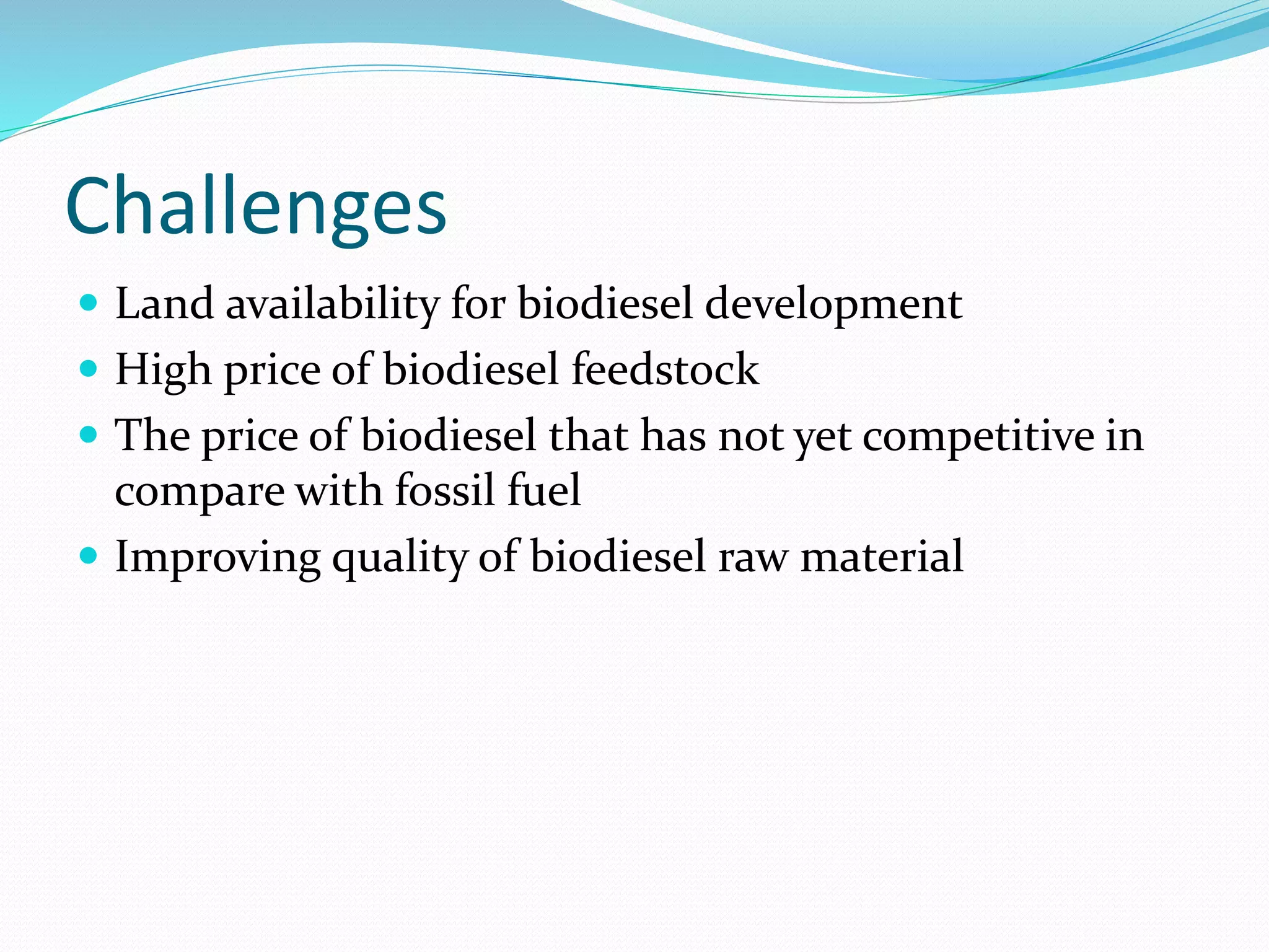 Presentation on progress and recent trends in biodiesel (2) | PPT