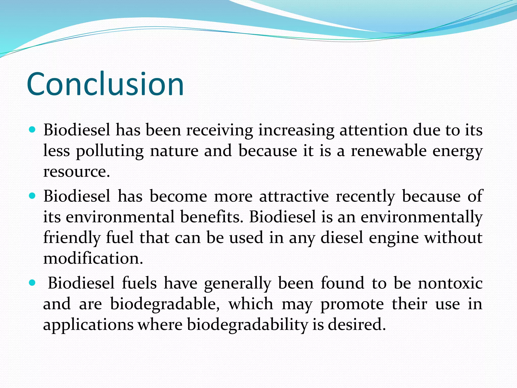 Presentation on progress and recent trends in biodiesel (2) | PPT