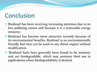 Presentation on progress and recent trends in biodiesel (2) | PPTX