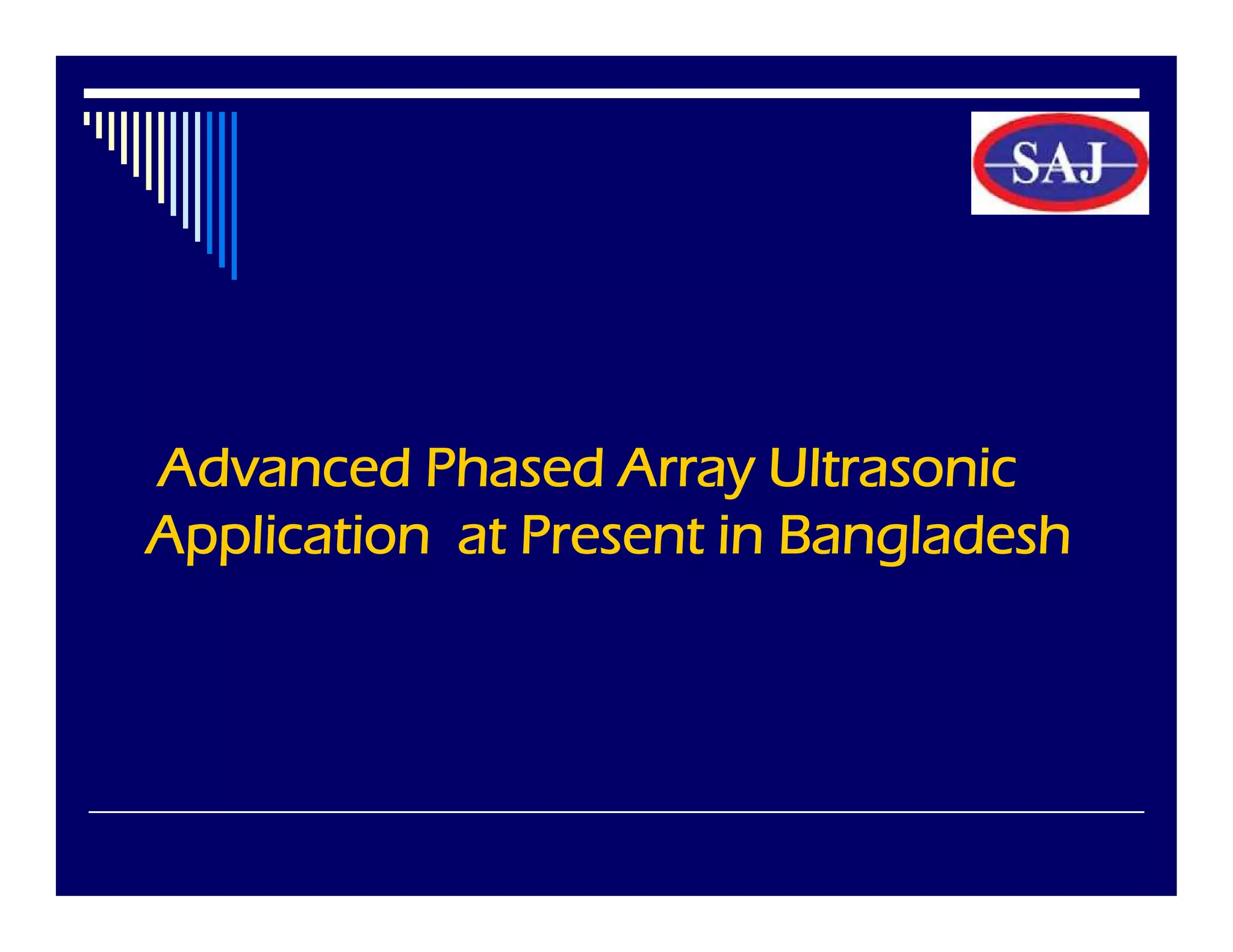 Presentation On Prospect Of Non Destructive Testing And Condition Monitoring Application In