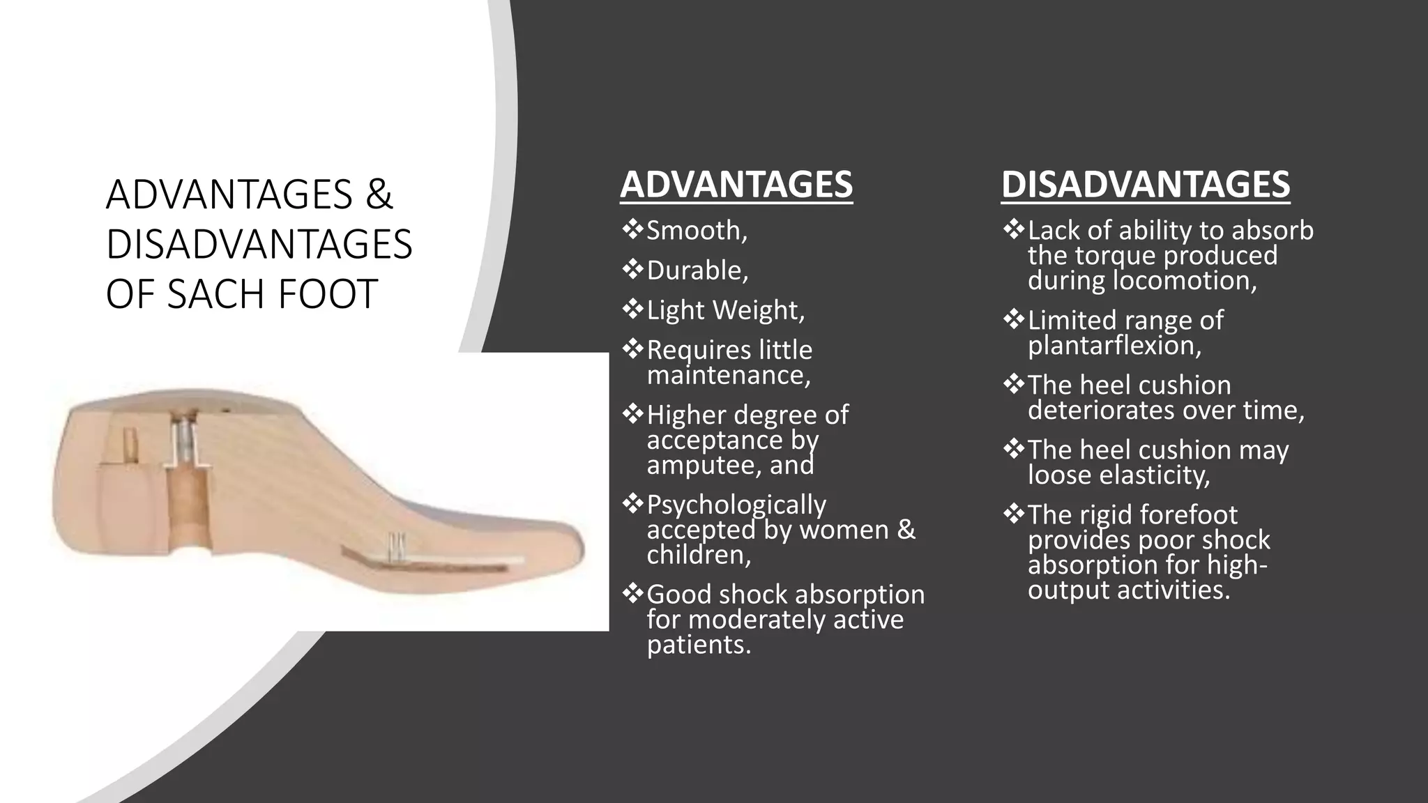 Presentation on prosthetic foot | PPTX