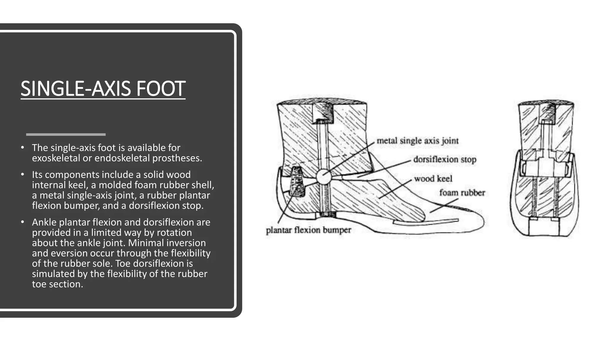 Presentation on prosthetic foot | PPTX