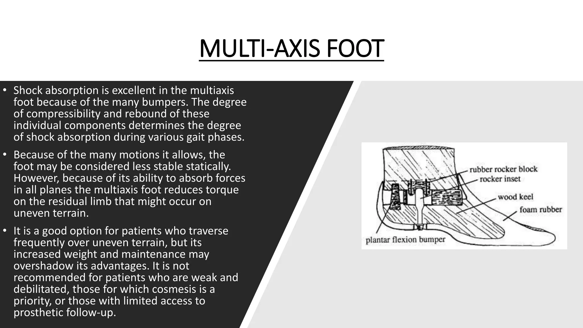 Presentation on prosthetic foot | PPTX