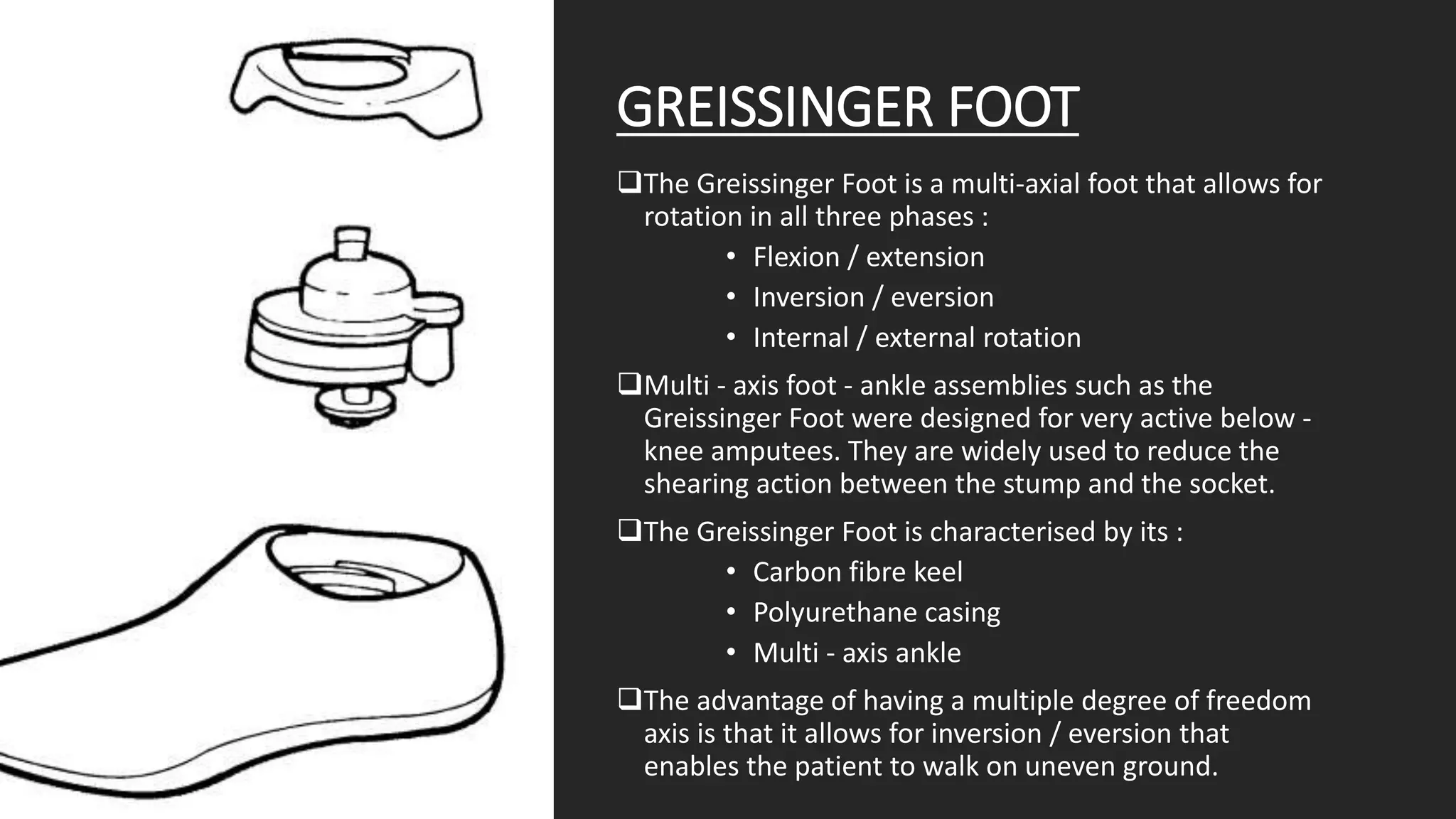 Presentation on prosthetic foot | PPTX