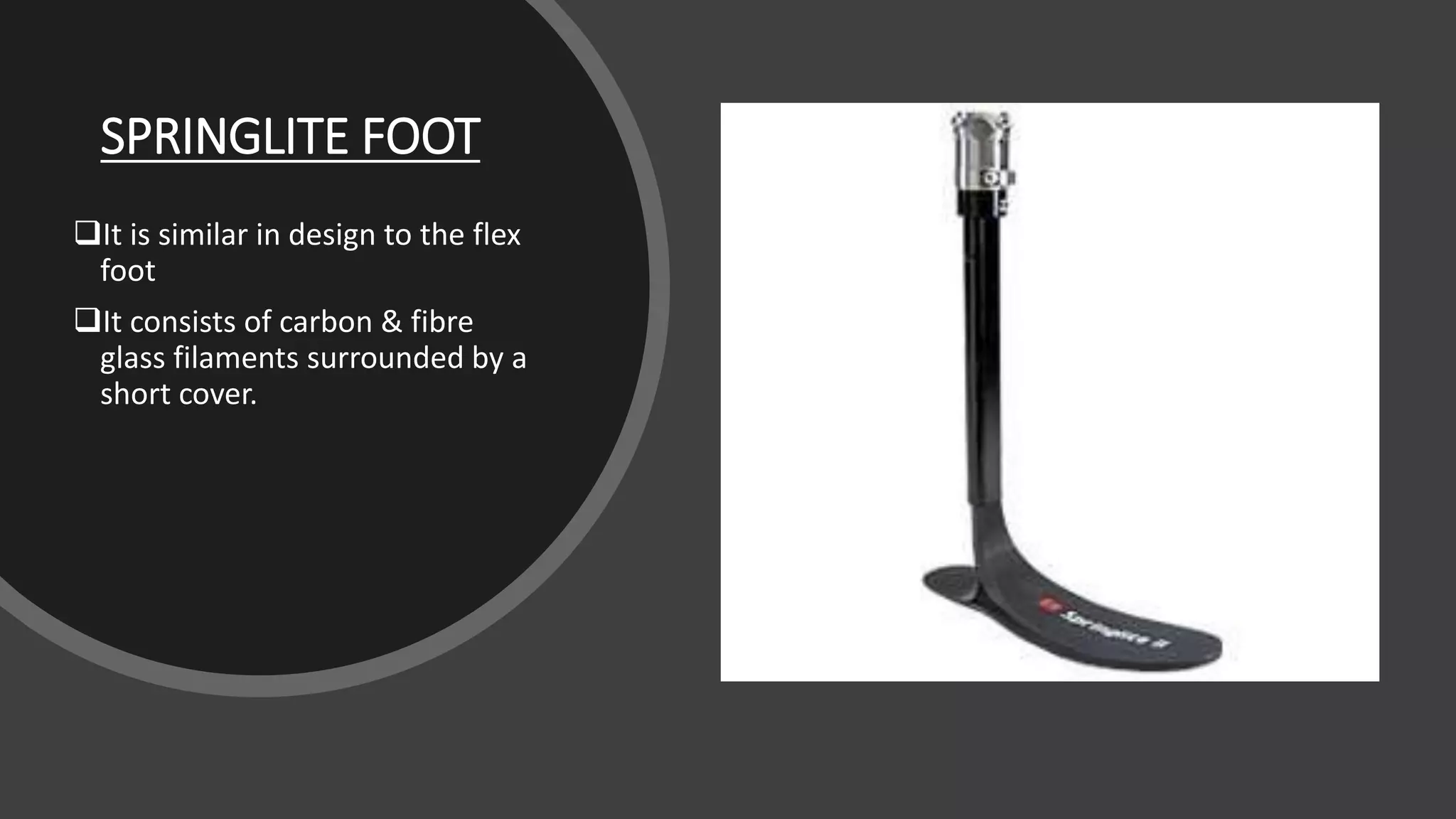 Presentation on prosthetic foot | PPTX