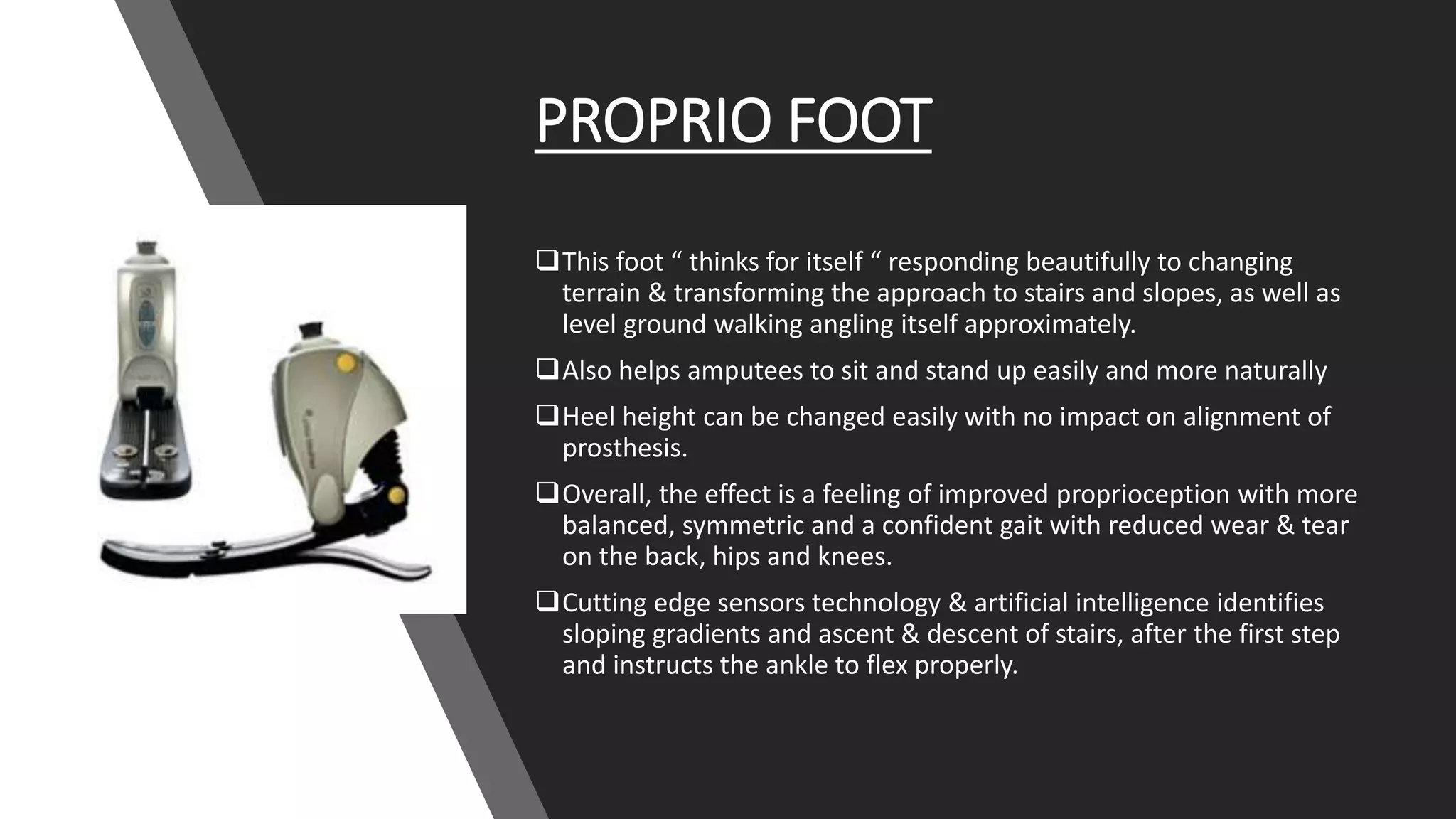 Presentation on prosthetic foot | PPTX
