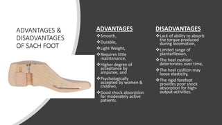 Presentation on prosthetic foot | PPTX