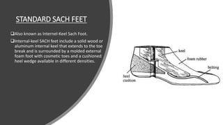 Presentation on prosthetic foot | PPTX