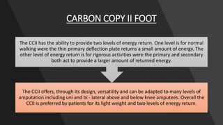 Presentation on prosthetic foot | PPTX