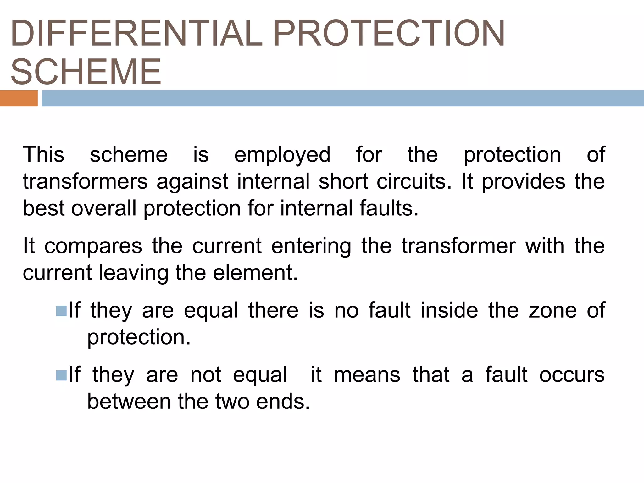 Protection of transformer | PPTX