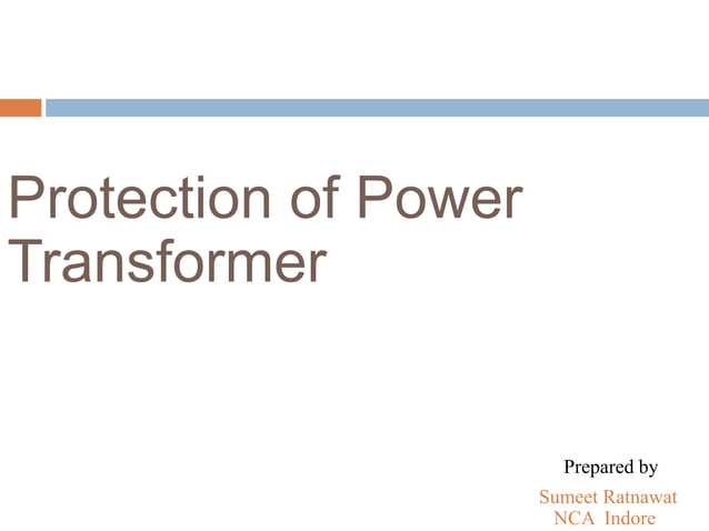 Protection of transformer | PPTX | Physics | Science