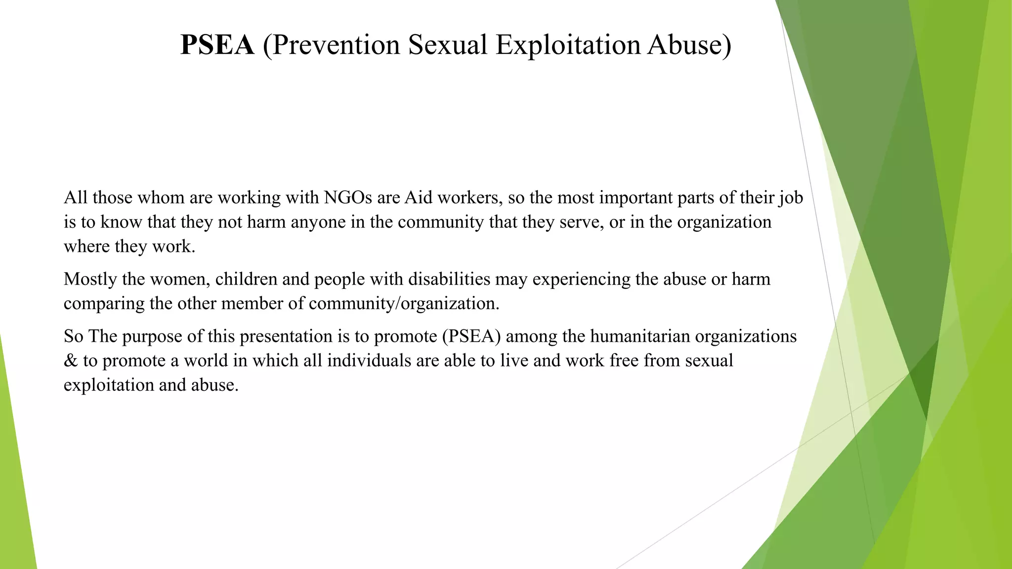 Presentation on PSEA | PDF