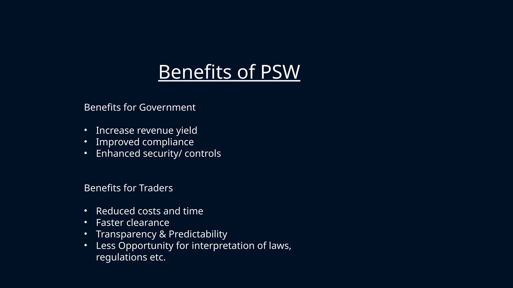 Presentation on PSW (Pakistan Single Window) (3).pptx
