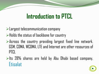 Presentation on PTCL | PPT