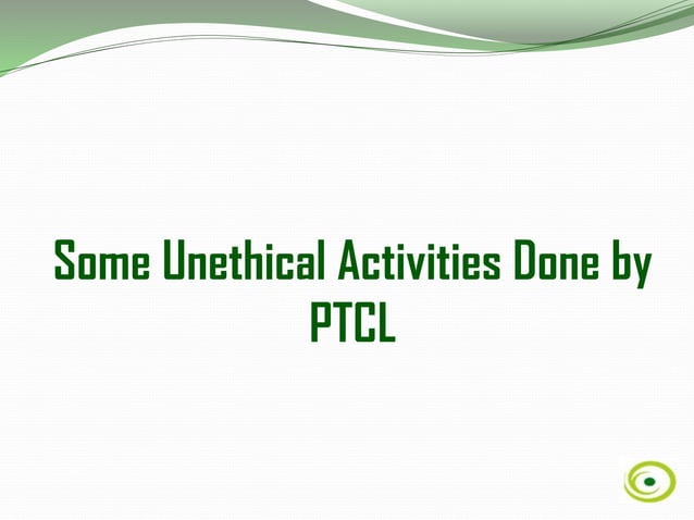 Presentation on PTCL | PPT
